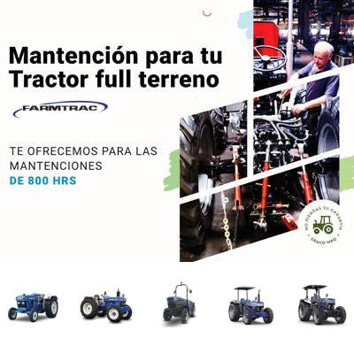 Mantención Tractores tradicional Farmtrac 800 Hrs Farmtrac - http://client.dercomaq.soho.cl/